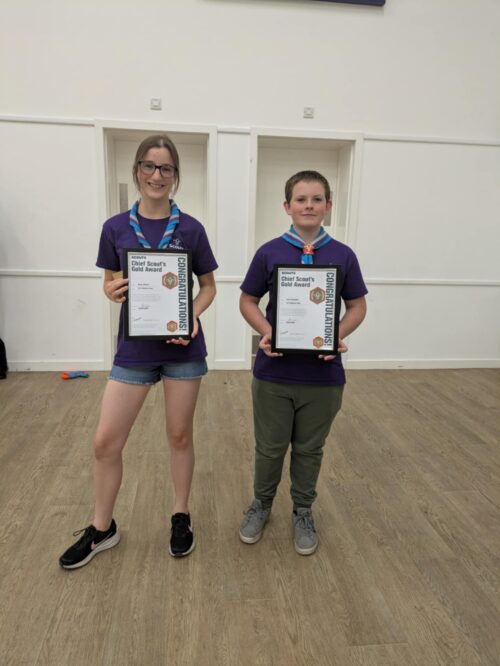Rose Gibson and Alex Tweedlie | North Yorkshire Scouts